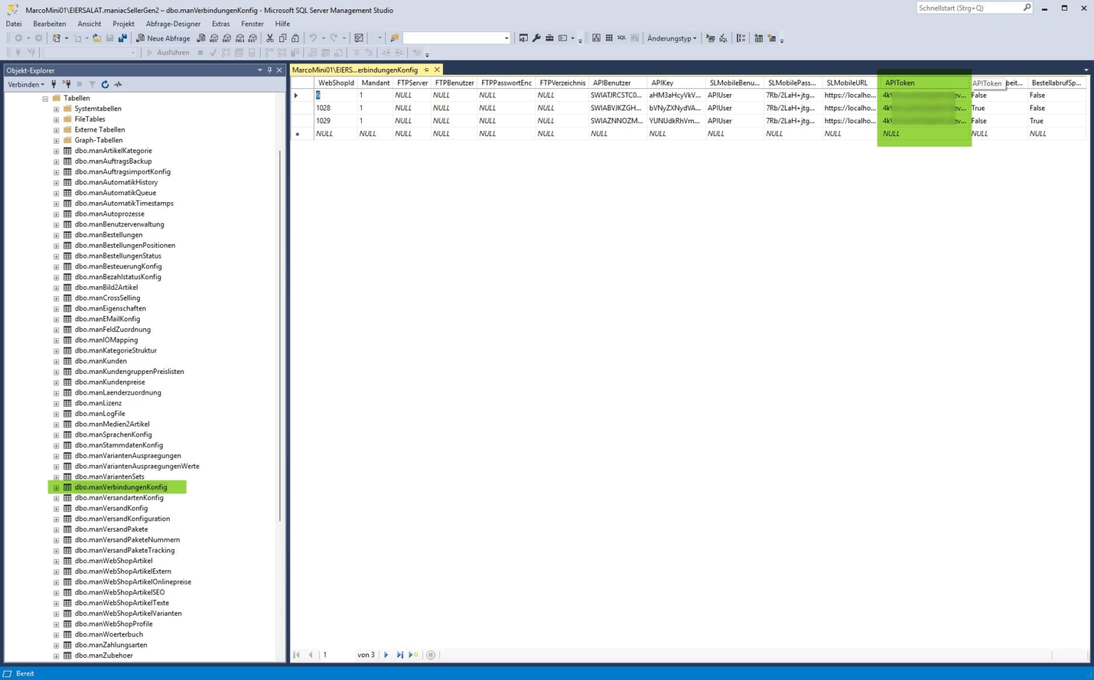 SelectLine API-Token zurücksetzen – maniac developers Helpdesk zur Schnittstelle Selectline zu ...